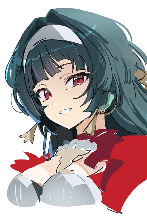 Safebooru 1girl Astra Yao Black Hair Breasts Cropped Shoulders Dress