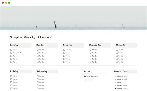Best Weekly Planner Templates From Notion Notion Marketplace