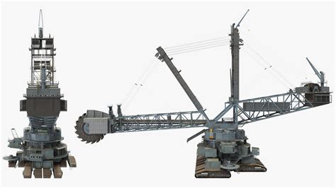 Bagger 293 Bucket Wheel Excavator 3d Model 219 3ds Blend C4d Fbx Max Ma Lxo Obj Free3d