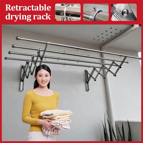 Sampayan Ng Damit Bakal With Hook Outdoor Laundry Foldable Stainless