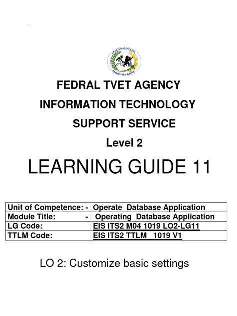 Operate Database Application Lo2 Pdf