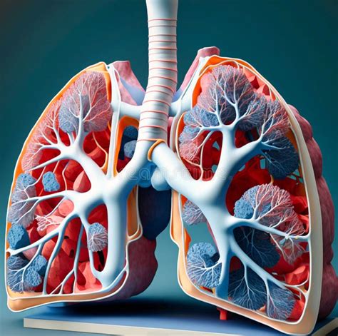 A Model Of Human Lung Disease Lung Cancer And Lung Generative Ai Stock