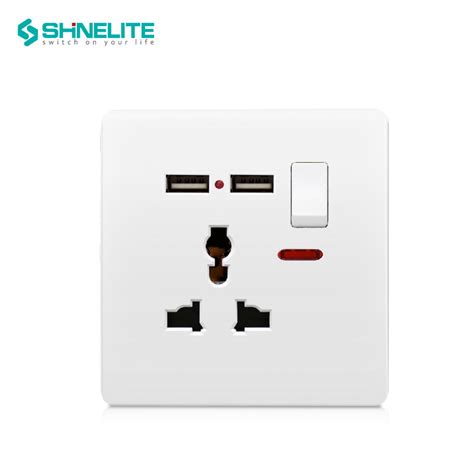 Pin USB Switch Socket A USB Charger Frameless Switch Socket Wholesale Price Electric