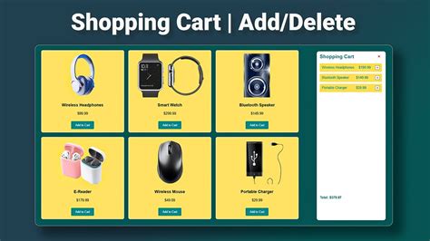 🛒 Dynamic Shopping Cart Tutorial 2025 Adddelete Items With Html Css