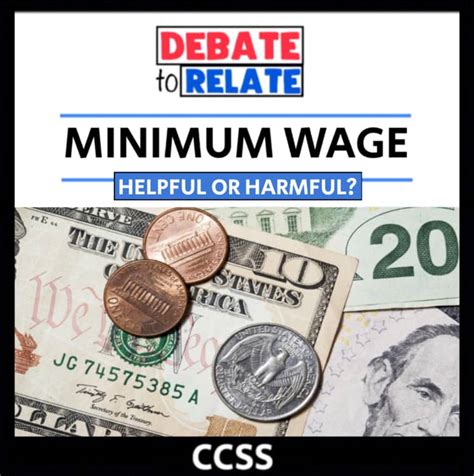 Minimum Wage Debate Should It Be Raised Lesson Plan And Guided