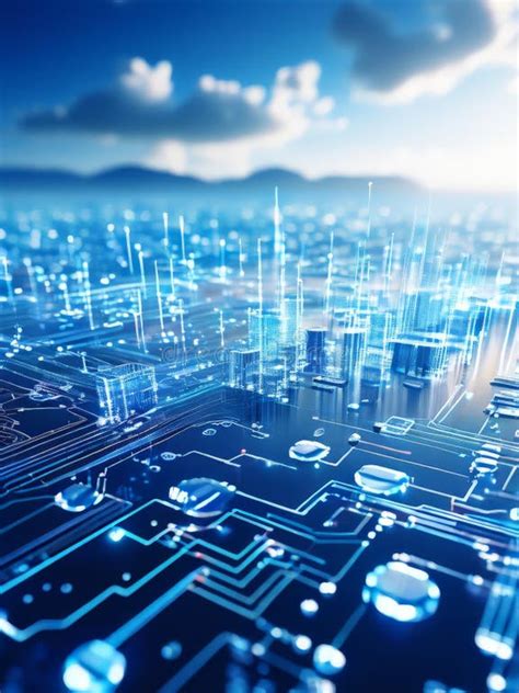 Digital Composite Of Abstract Technology Background With Binary Code