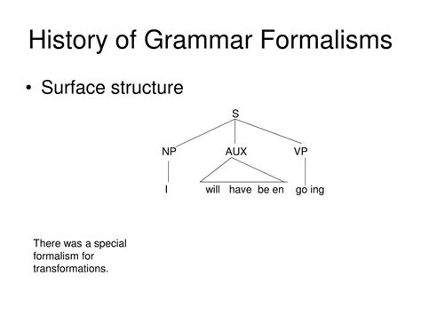 Ppt History Of Grammar Formalisms Powerpoint Presentation Free