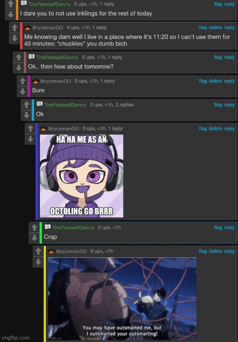 Ha Ha Me As An Octoling Go Brr Imgflip