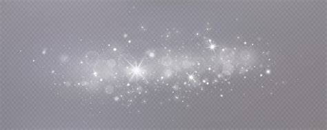 백색 마법 가루 입자 빛나는 빛 입자 크리스마스 반짝이 입자 조명 효과 프리미엄 벡터