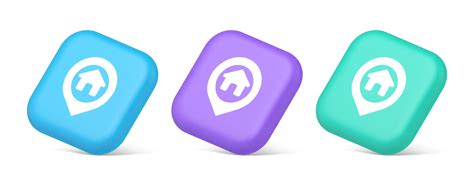 House Map Pin Location Button Navigation Panel Web App Gps Network