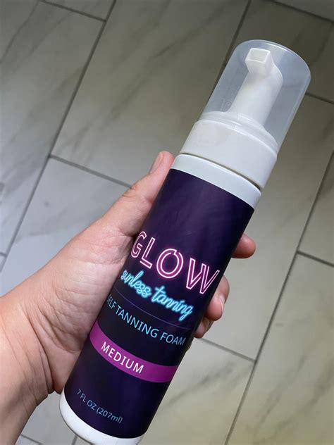 Self Tanning Foam With Mitt Light Medium Shades Etsy