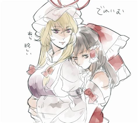 Hakurei Reimu And Yakumo Yukari Touhou Drawn By Asakura Noi Danbooru