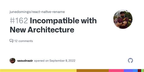 incompatible with new architecture · issue 162 · junedomingo react