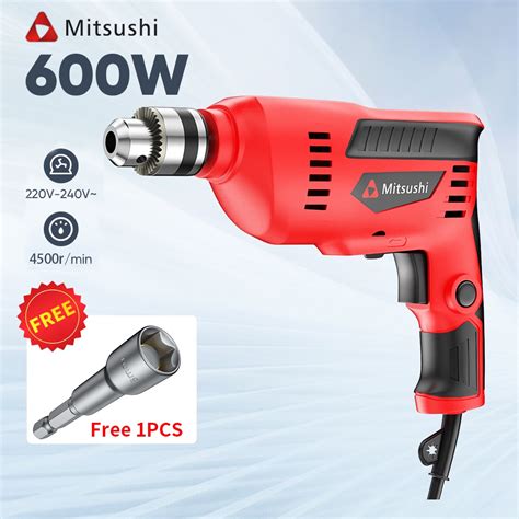 Mitsushi Mit30 600w 65mm Electric Drill 220 240v 60hz Corded Drill