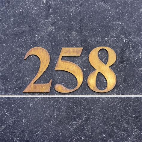 House number 258 — Stock Photo © papparaffie #87323644