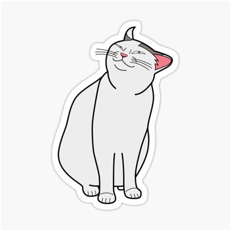 Smug Cat Meme Sticker For Sale By Theredcat Redbubble