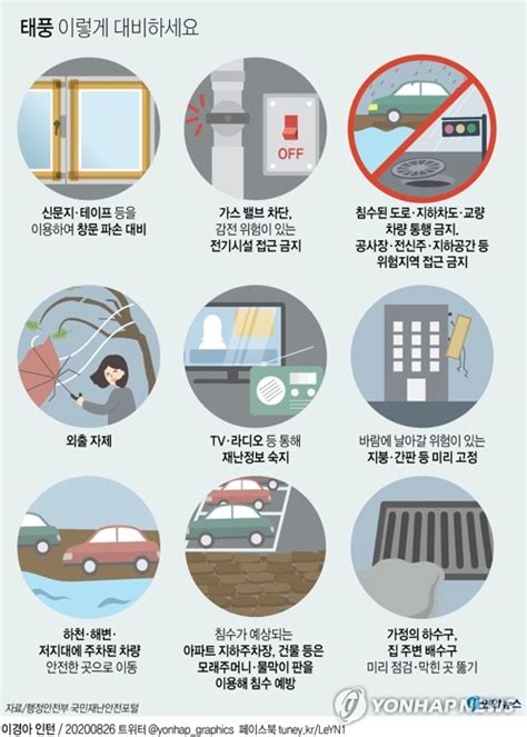 [그래픽] 태풍 이렇게 대비하세요 연합뉴스