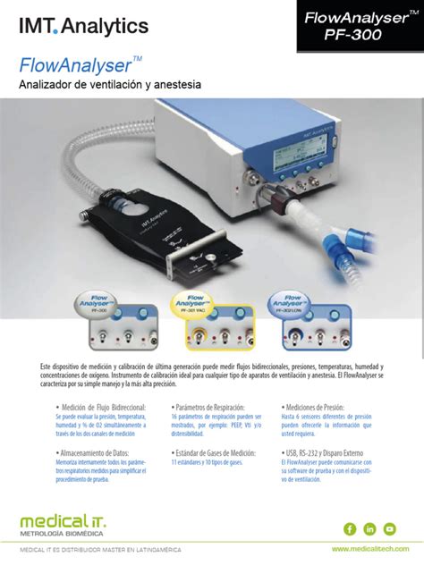 Flowanalyser Pf 300 Medición Precisa Pdf Calibración Medición