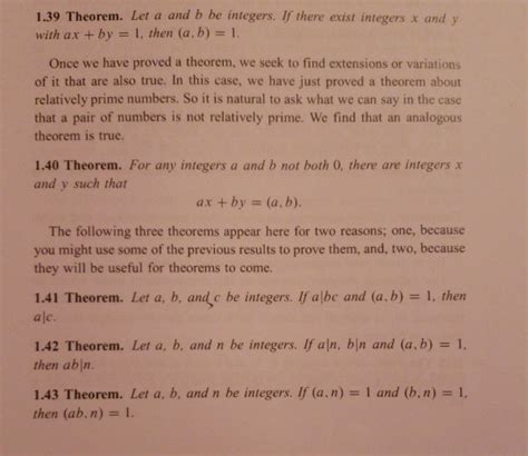 Solved Theorem Let A And B Be Integers If There Exist Chegg Com
