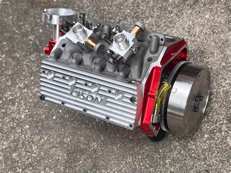 Cison 1 6 Gas Flathead V8 Engine Small Block Engine Model Kits Water Cooled 4 Stroke 44cc