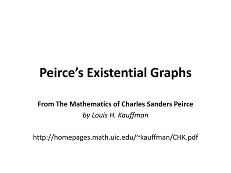Peirces Existential Graphs Pptx
