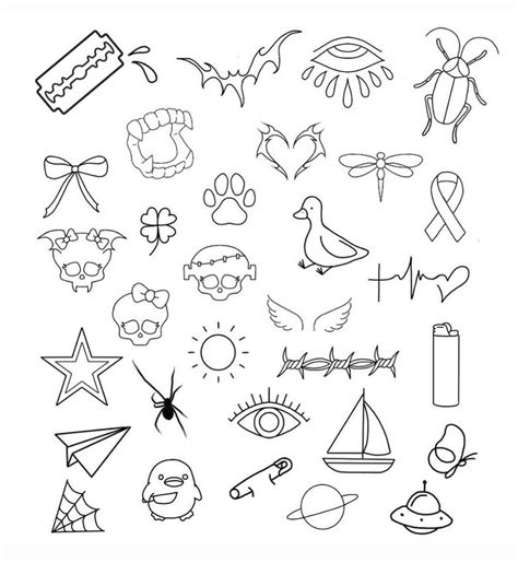 Doodle Drawings Of Tattoos And Symbols