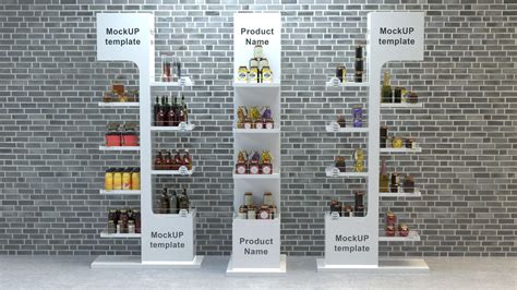 화이트 스탠딩 매장 디스플레이 3d 모델 24 3ds Blend C4d Fbx Max Ma Lxo Obj