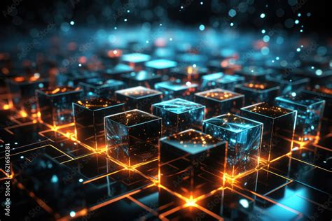 A Chain Of Interconnected Blocks With Encrypted Information Representing The Decentralized And