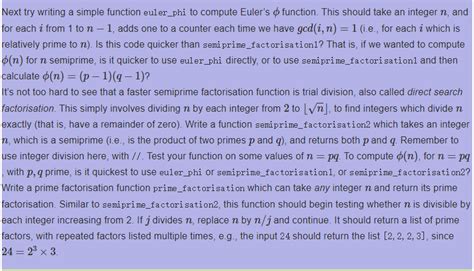 Solved Next Try Writing A Simple Function Eulerphi To