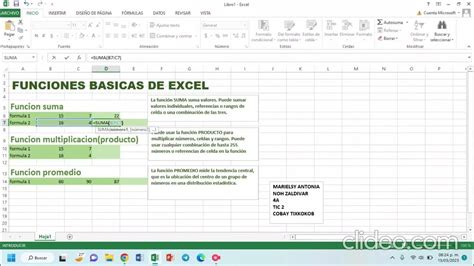 Funciones De Excel Basicas Youtube