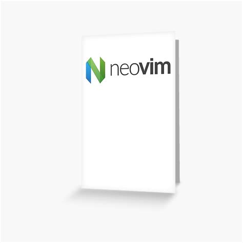 Neovim Logo Greeting Card For Sale By Avirojas Redbubble