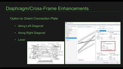 09 Diaphragm And Cross Frame Enhancements Youtube