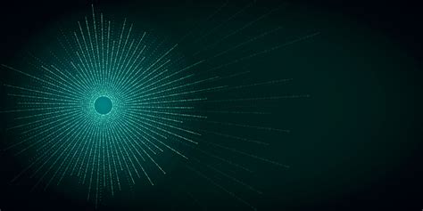 기술 데이터 및 디지털 혁신 기술과 데이터를 주제로 한 디자인을 위해 짙은 녹색 배경에 추상적인 이진 모양 흩어짐 0 및 1