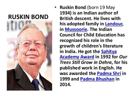 Ruskin Bond