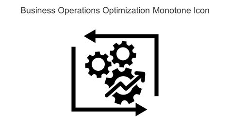 Business Operations Optimization Monotone Icon In Powerpoint Pptx Png