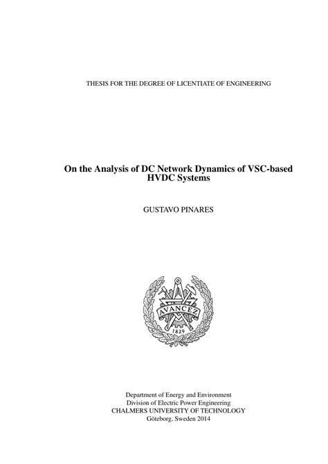 pdf on the analysis of dc network dynamics of vsc based hvdc systems