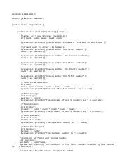 SimpleMath Java Package Simplemath Import Java Util Scanner Public Class SimpleMath Cfw Public