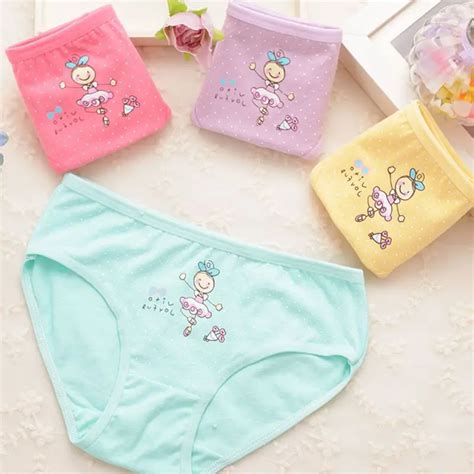 4 шт лот трусы для девочек нижнее белье из хлопка для малышей милые трусы для девочек