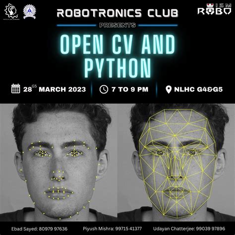 Join Roboisms Opencv And Python Workshop🦾👨‍💻 On March 28th At 7pm In Nlhc 4and5 Learn How To Use
