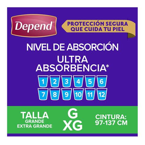 Depend Nocturno Pañal Para Adulto Depend