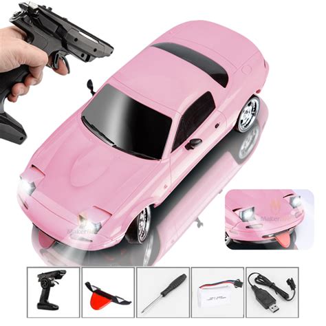 2025 Ldrc 1804 Pro Rc Drift Car Rtr Rwd Gyro 1 18 Mazda Mx 5 1200mah Battery Led Lights