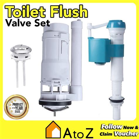 Flush Toilet Flush Set Pam Tandas Flush Duduk Toilet Flush Valve 馬桶水箱配件 Toilet Flushing Parts