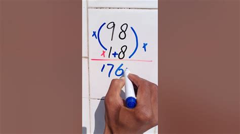 2 Digit Numbers Multiplication Tricks🙂☺ Shortvideo Maths Youtube