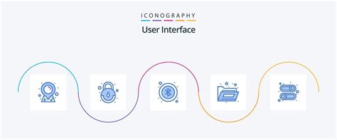 User Interface Blue 5 Icon Pack Including Disable User User Enable 19218066 Vector Art At