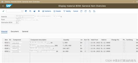 Sap Pp初阶之工单里的主数据sap生产订单重读主数据 Csdn博客