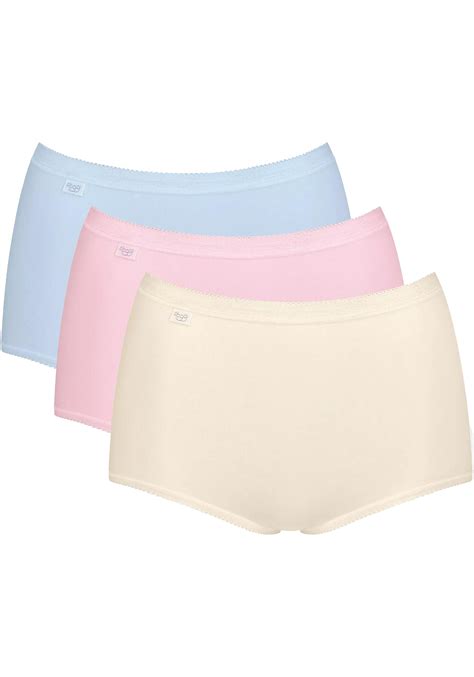 Sloggi Women Basic Maxi 3 Pack Dames Slip Verschillende Kleuren