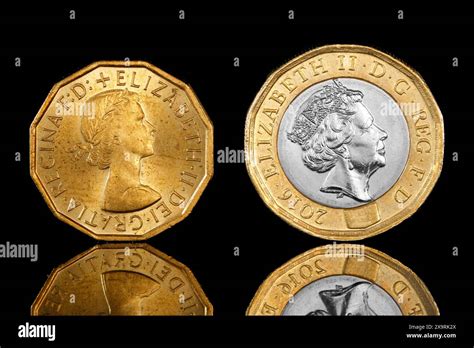 Comparison Between A Three Pence 1 Coin Which Both Have 12 Sides