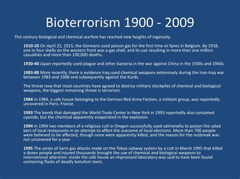Ppt Bioterrorism Preparedness Powerpoint Presentation Free Download Id 2734140