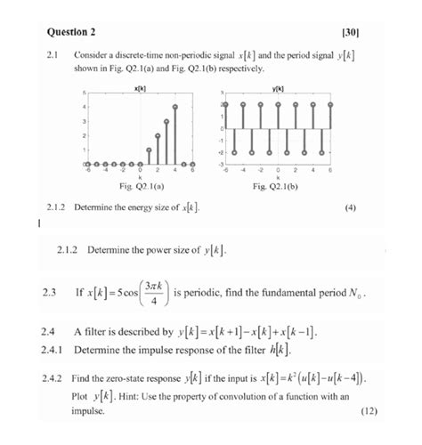 Solved Consider A Discrete Time Non Periodic Signal X K Chegg