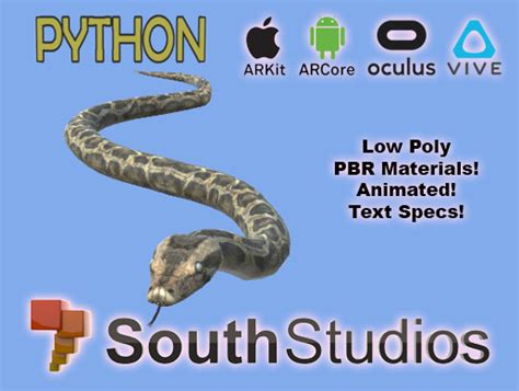Animated Python Ar Vr キャラクター Unity Asset Store